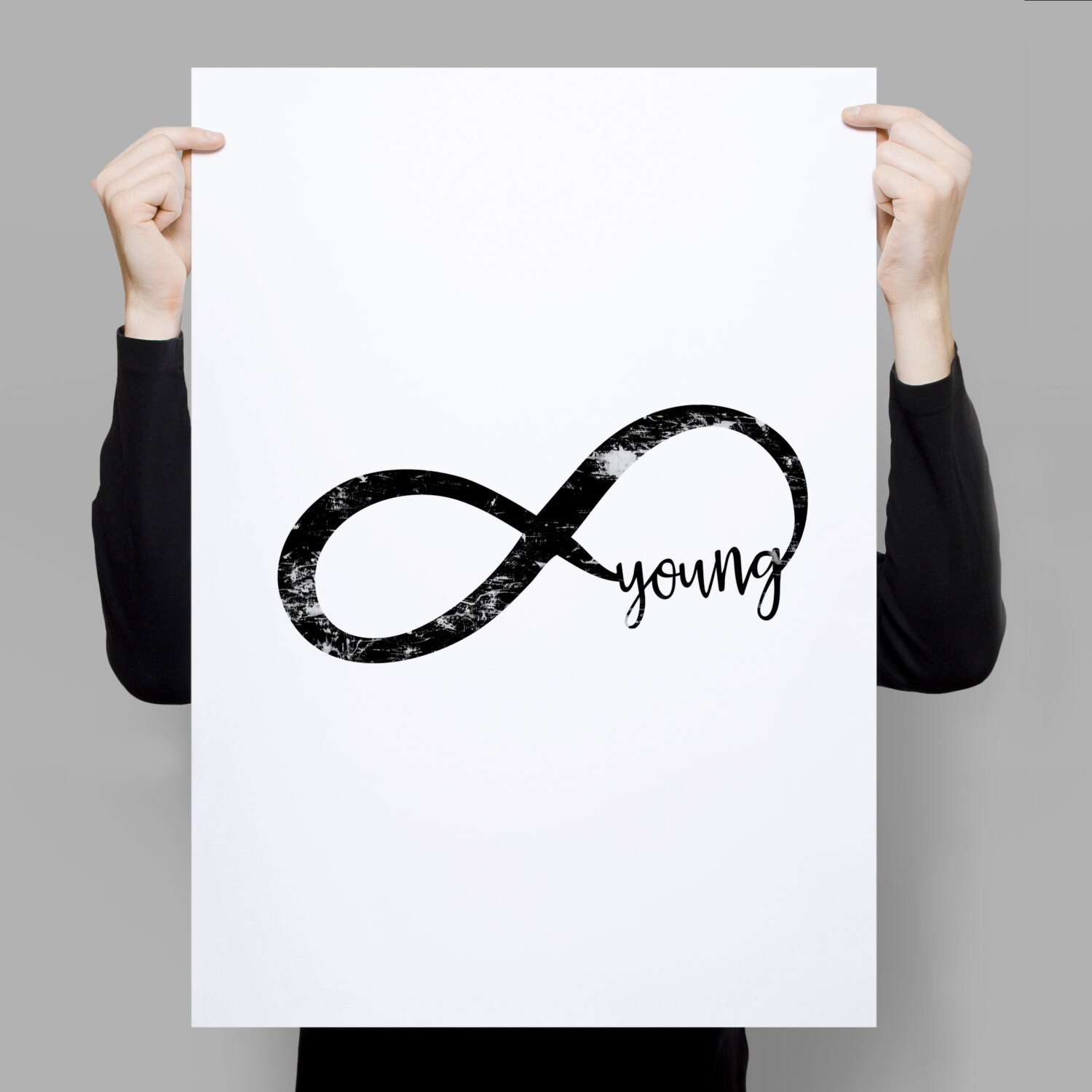 Forever Young Printable Typography Art Poster - Etsy