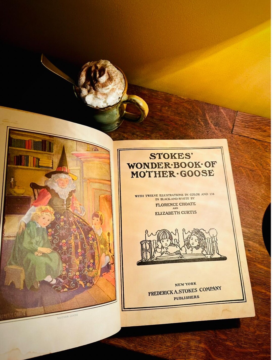 1919 Stokes’ Wonder Book of Mother Goose Illustrated by Florence Choate ...