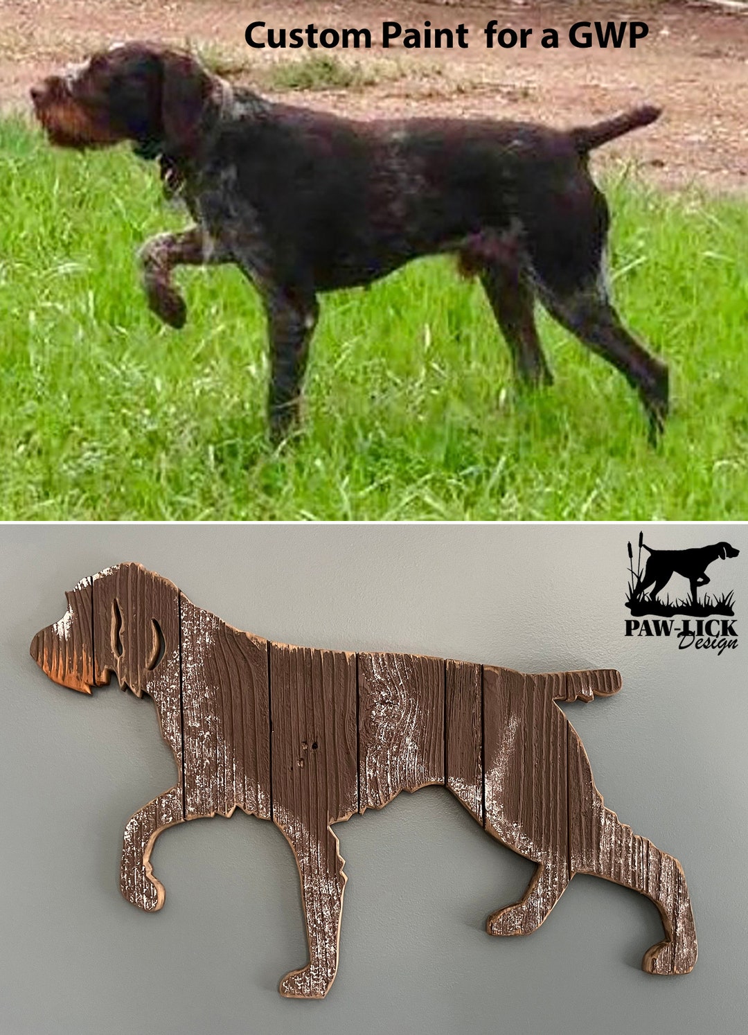 German Wirehaired Pointer this is a CUSTOM PAINT Job - Etsy