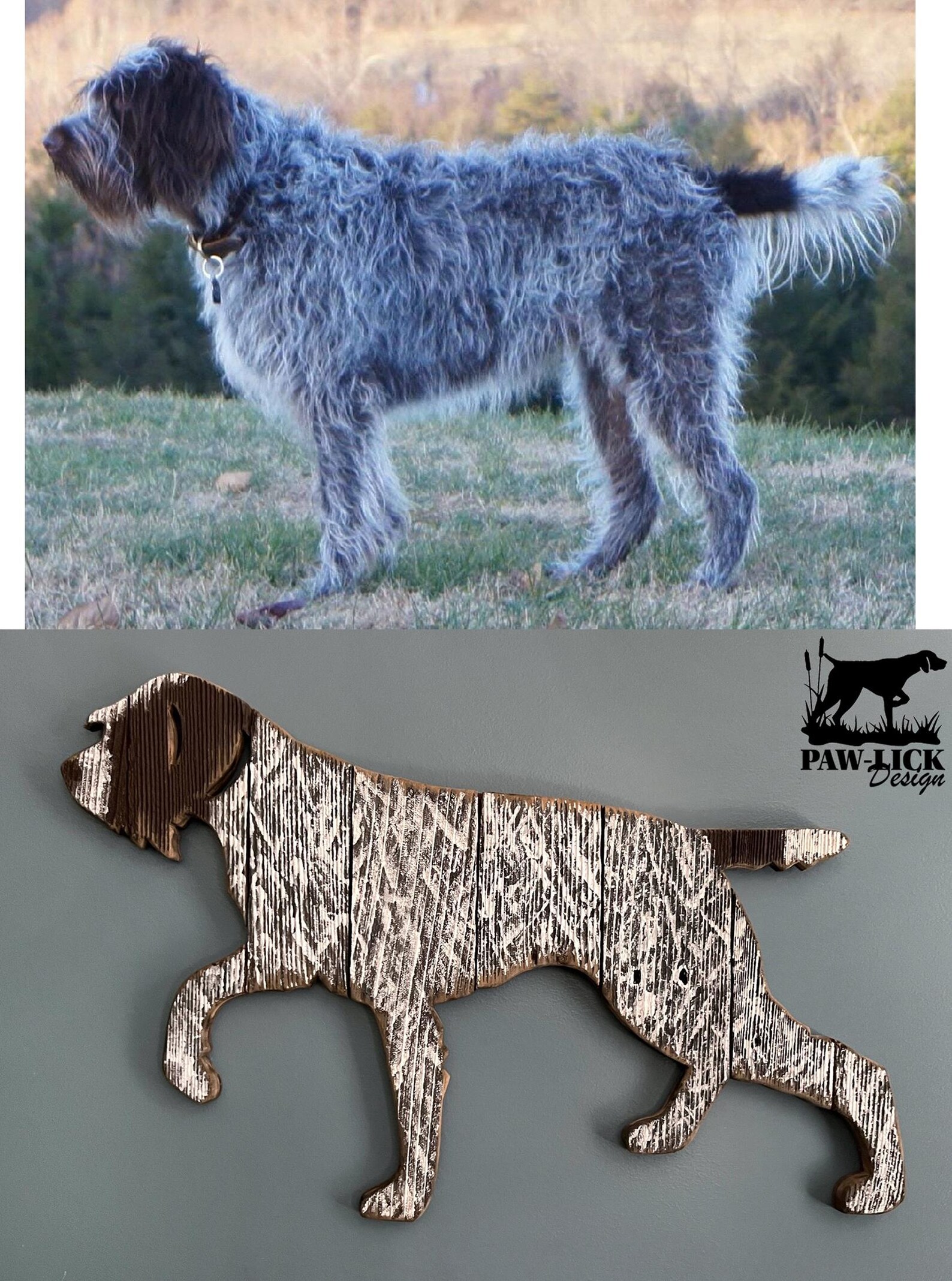 Custom Wire Haired Pointing Griffon (custom Painted) - Etsy