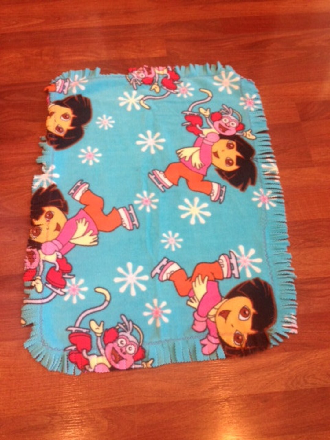 Set of Two Dora the Explorer Fleece Crib Blankets Light and Heavier ...