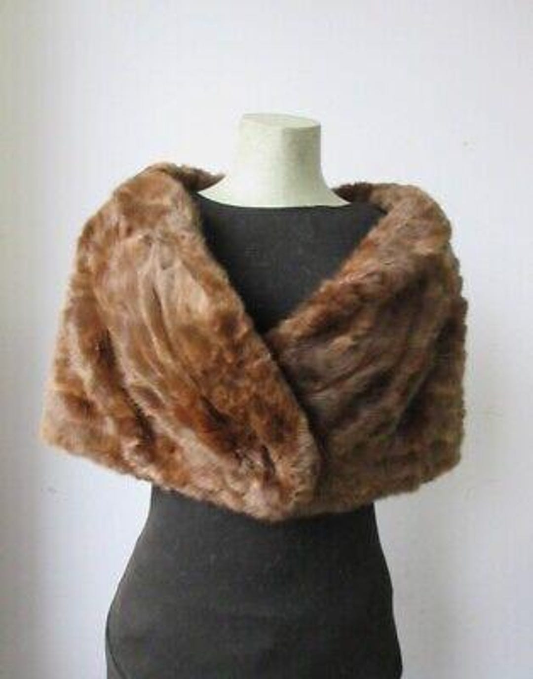 Women's Squirrel Fur Stole Wrap Wedding MINT+ - Etsy