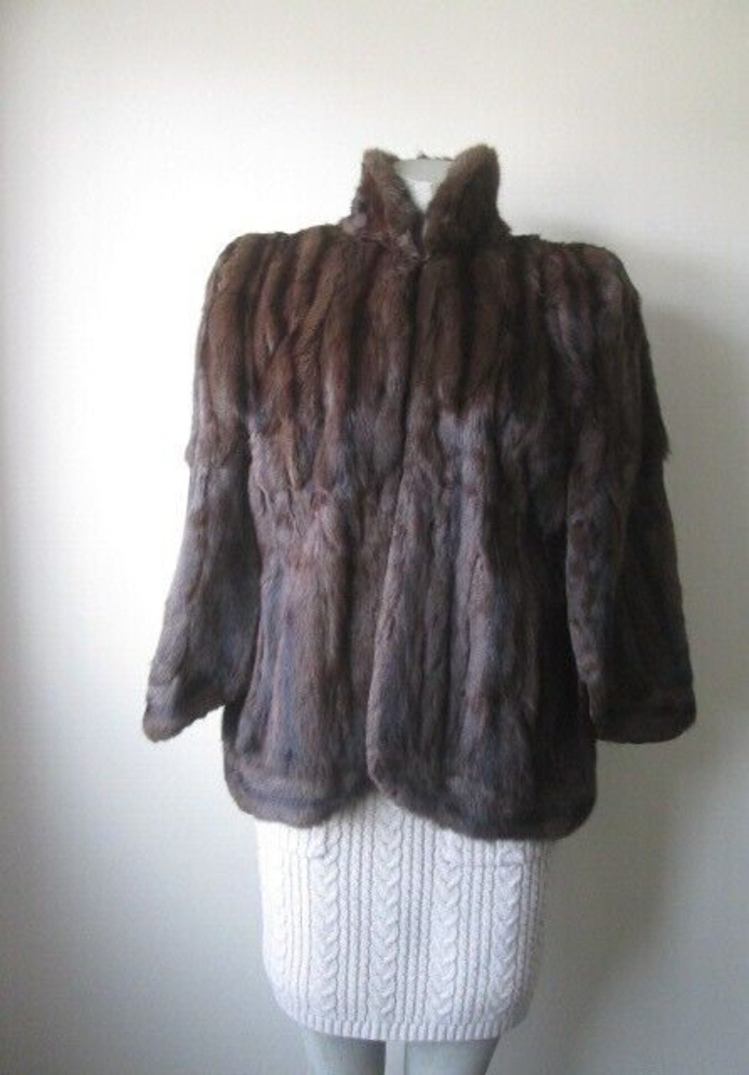 Women's Real Squirrel Fur Jacket Bolero Cape Coat Mint - Etsy