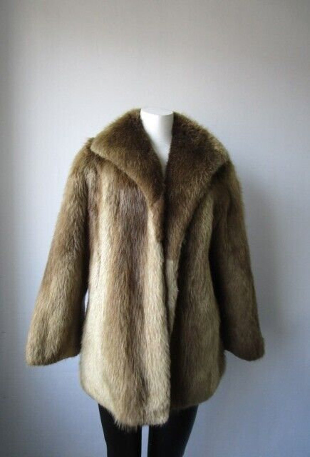 Women's Sz 8 / 10 Blond Beaver Fur Jacket Coat MINT SALE - Etsy