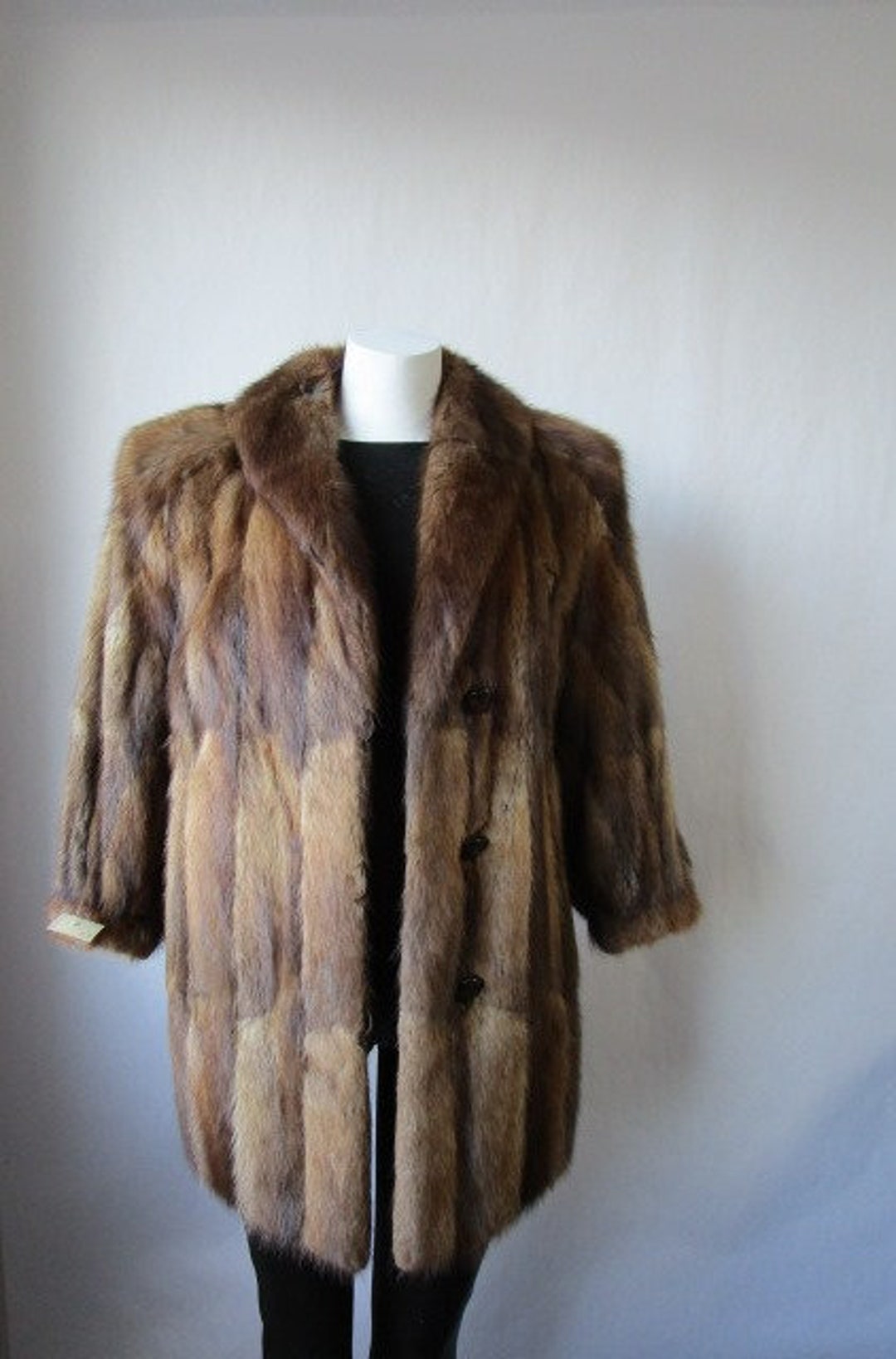 Women's Sz 8 Natural Muskrat Fur Jacket Coat Superb - Etsy Hong Kong