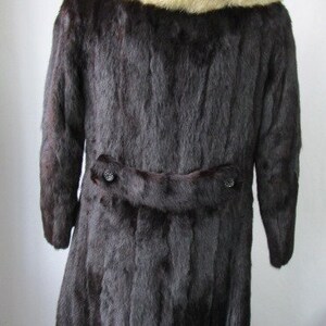 Women's Sz 4 Black Muskrat Fur Coat Jacket Fox Fur MINT+ - Etsy