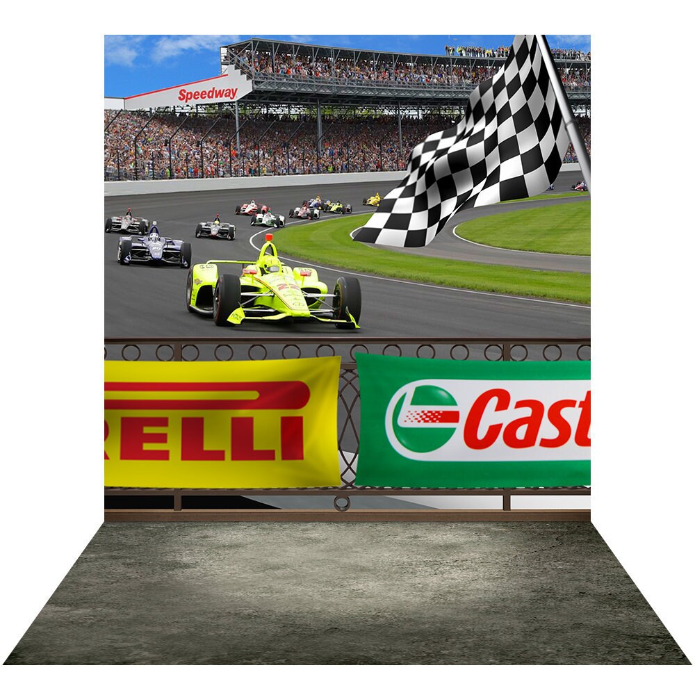 Racecar Backdrop, Formula 1, Speedway Fabric Party Decor - Etsy
