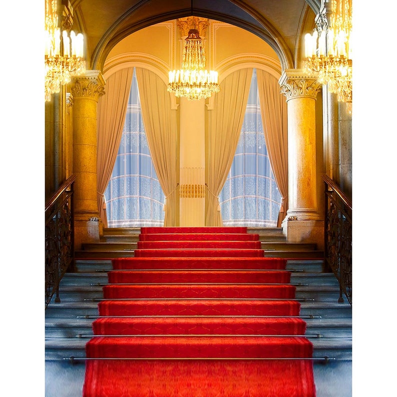 Grand Staircase Photo Backdrop Red Carpet Party Decor Prom - Etsy