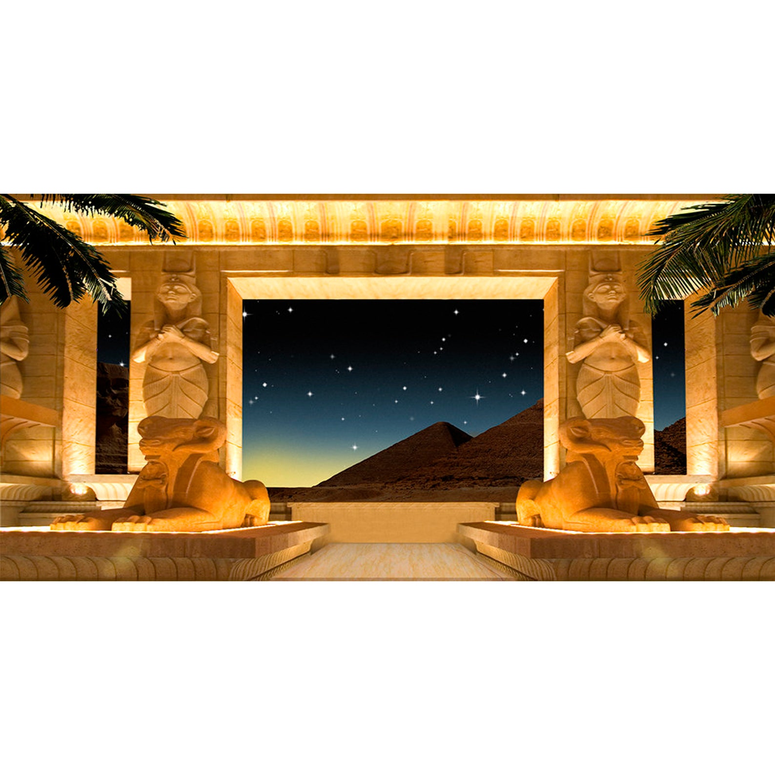 Pharaoh Pyramid Photo Backdrop Party Decorations Egyptian - Etsy