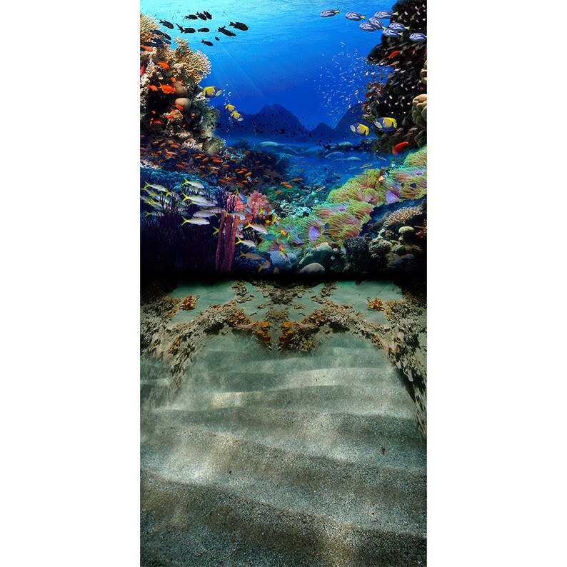 Coral Reef - Under the Sea - Mermaid Backdrop - Scuba - Snorkel - Party ...