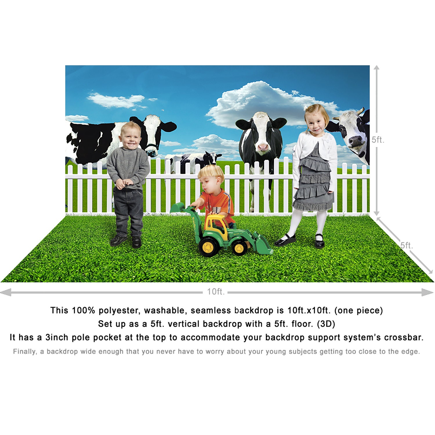 Children's Farm Photo Backdrop Preschool Outdoor Farm - Etsy