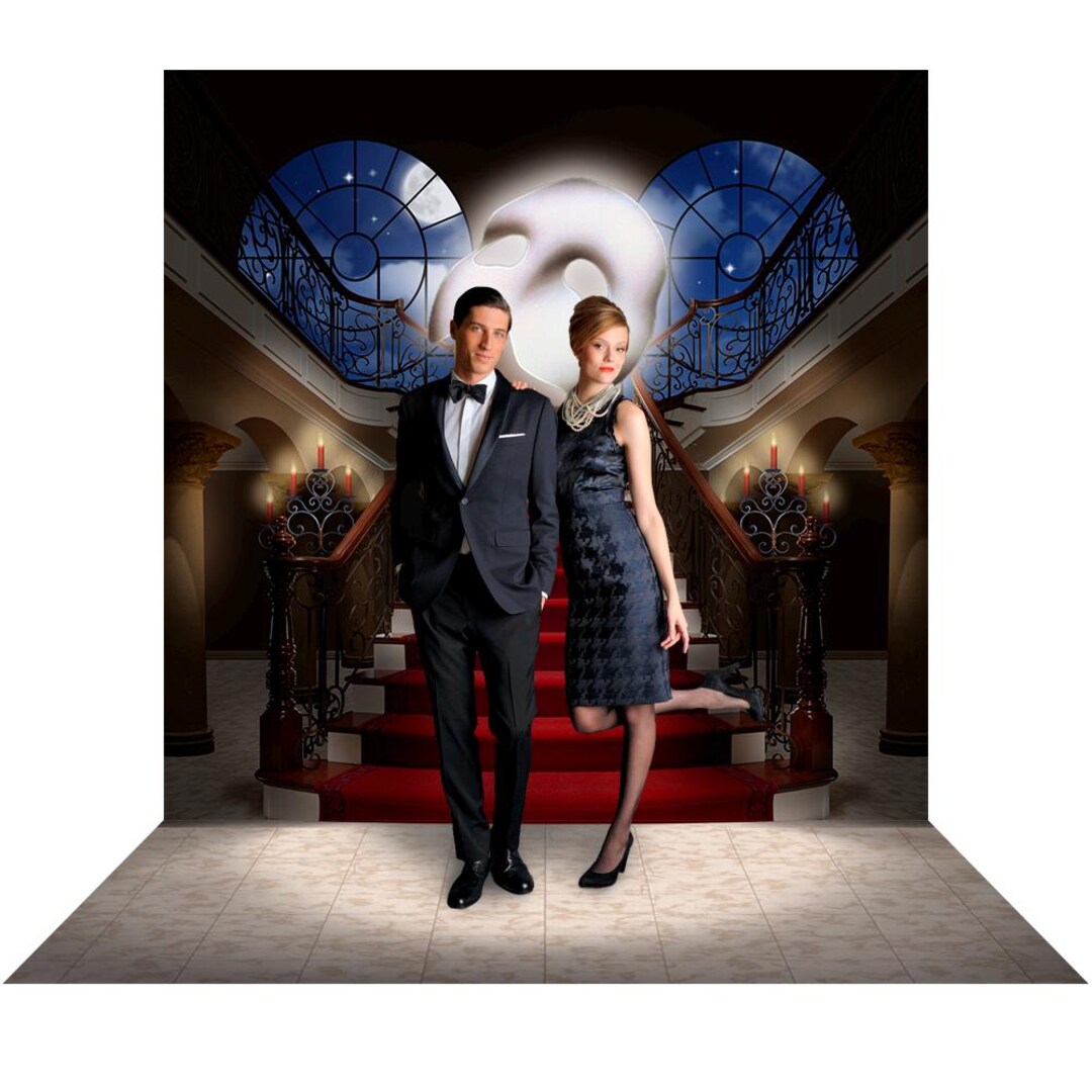 Phantom Backdrop, of the Opera, Masquerade Ball , Themed Event Fabric ...