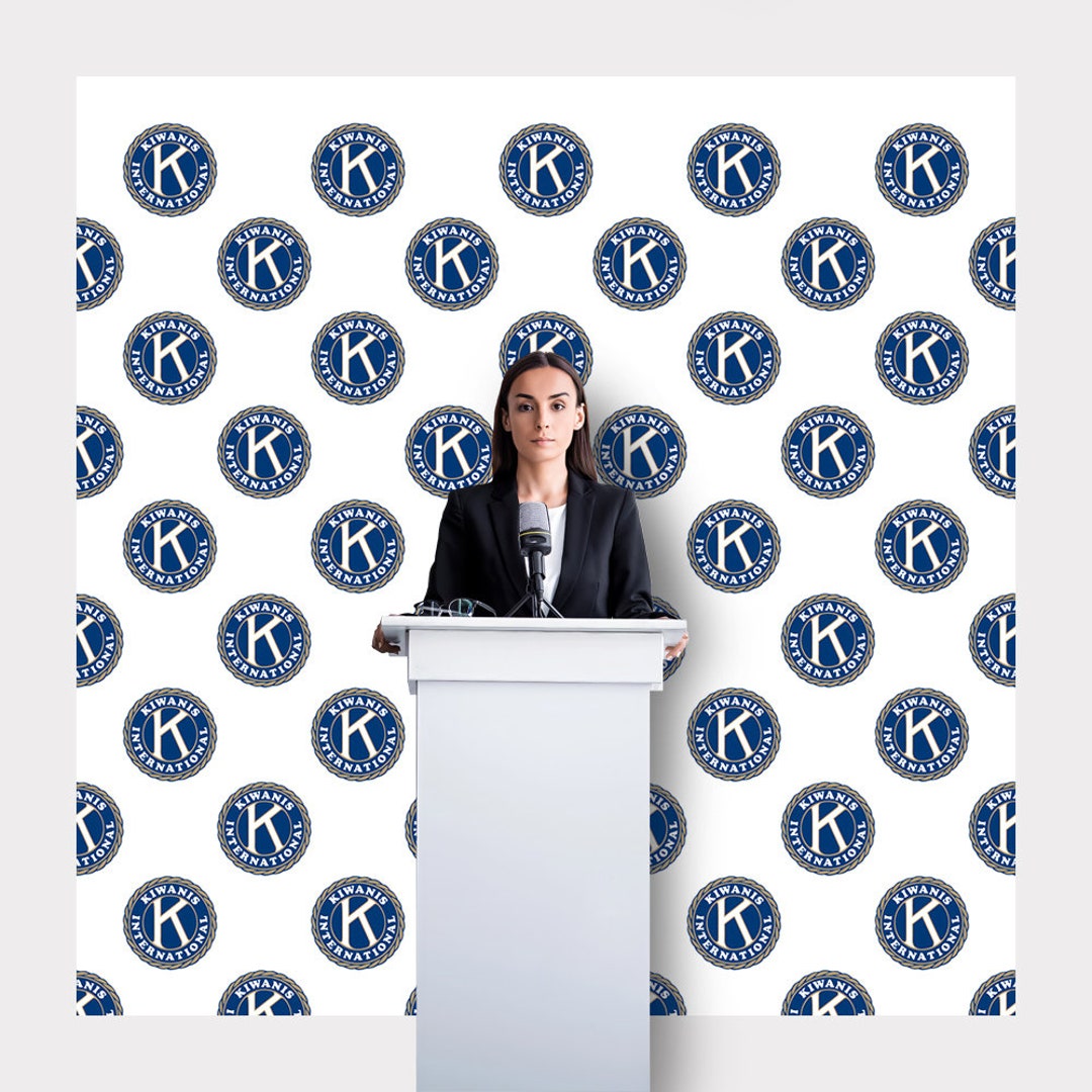Kiwanis Step and Repeat Backdrop, Photo Booth, Award Party Photo Prop ...