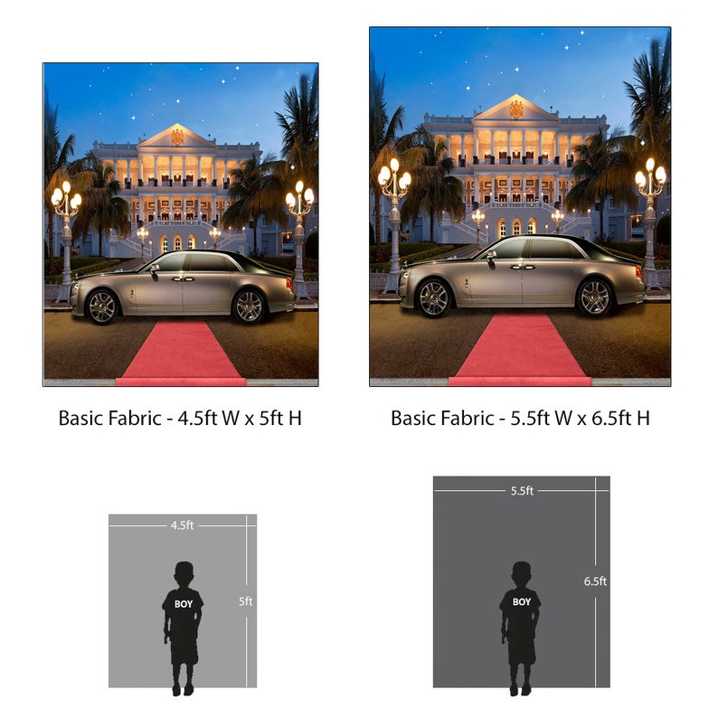 VIP Red Carpet Rolls Royce Backdrop With a Mansion Prom Party - Etsy