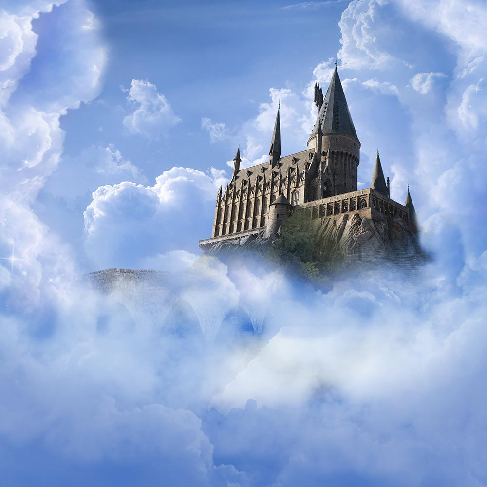 Hogwarts Castle Backdrop Harry Potter Castle in Clouds Photo | Etsy
