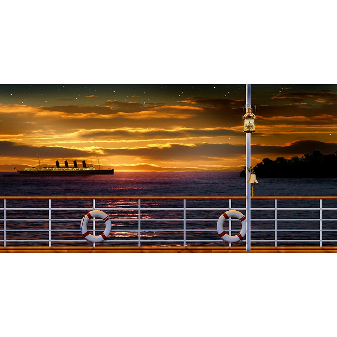 USS Romance Event Backdrop, 20ft Wide X 10ft Tall Cruise Ship Photo ...