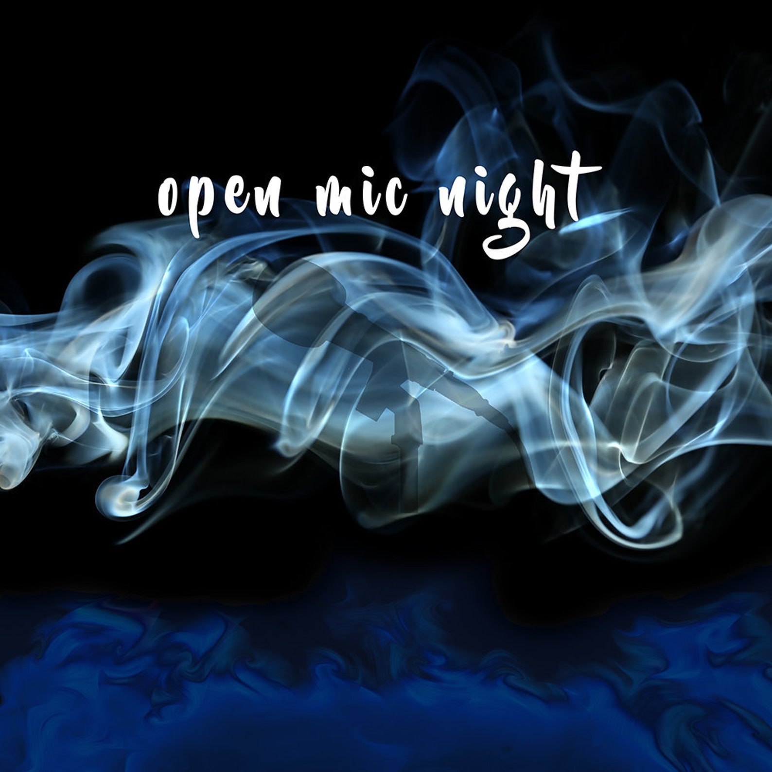 Open Mic Night Smokey Photo Backdrop Music Backdrop Bar or - Etsy
