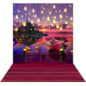 Tangled Backdrop, Rapunzel Theme Party, Lantern Ceremony Decor, Photo ...