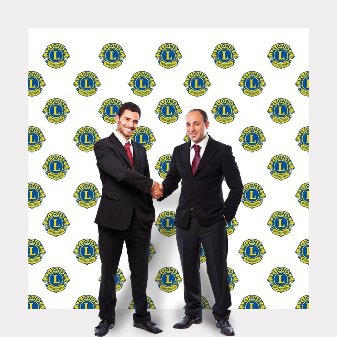 Lions Club Step and Repeat Backdrop: Award Party Photo Booth Prop - Etsy