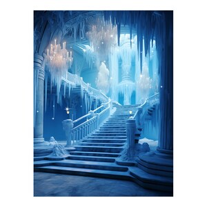 Frozen Ice Palace Backdrop: Winter Party Photo Booth Prop - Etsy