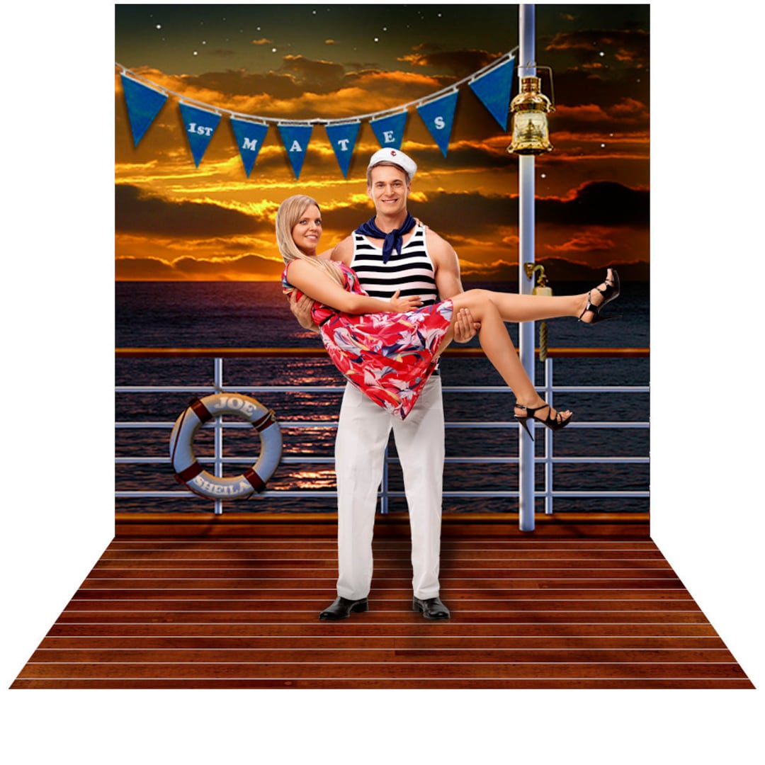 USS Romance Wedding Backdrop, Cruise Photo Booth, Destination Wedding ...