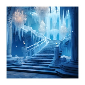 Frozen Ice Palace Backdrop: Winter Party Photo Booth Prop - Etsy