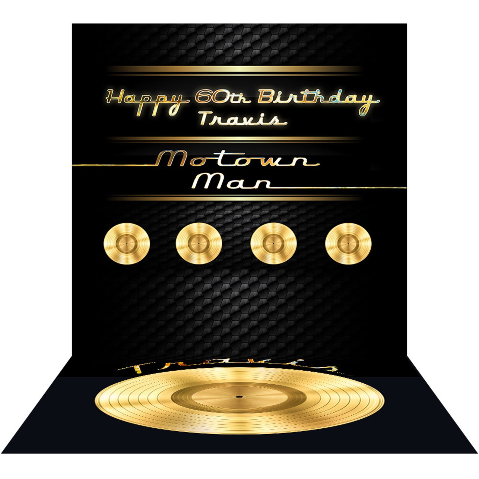 Motown Birthday Backdrop Banner Man's Soul Banner and | Etsy