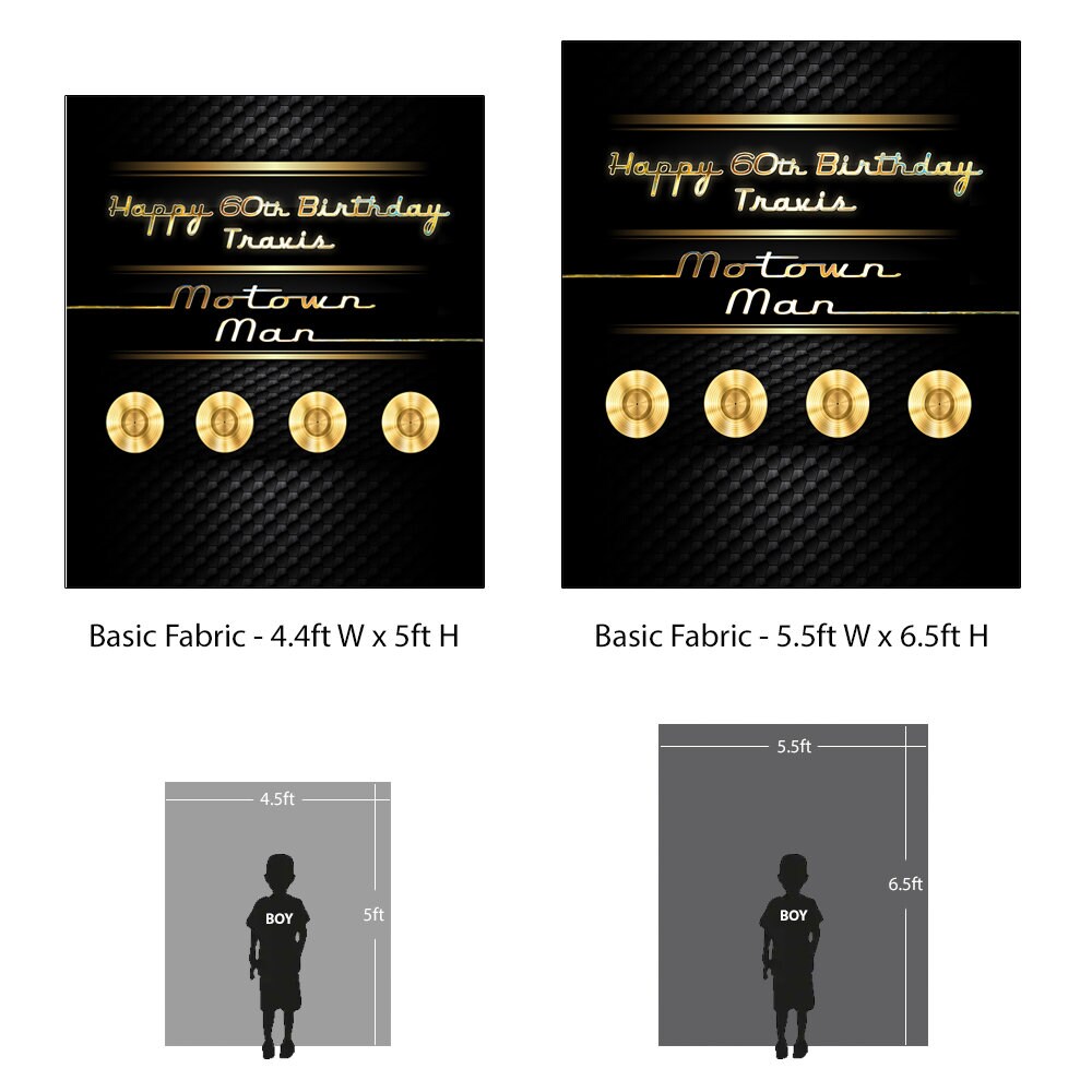 Motown Birthday Backdrop Banner Man's Soul Banner and | Etsy