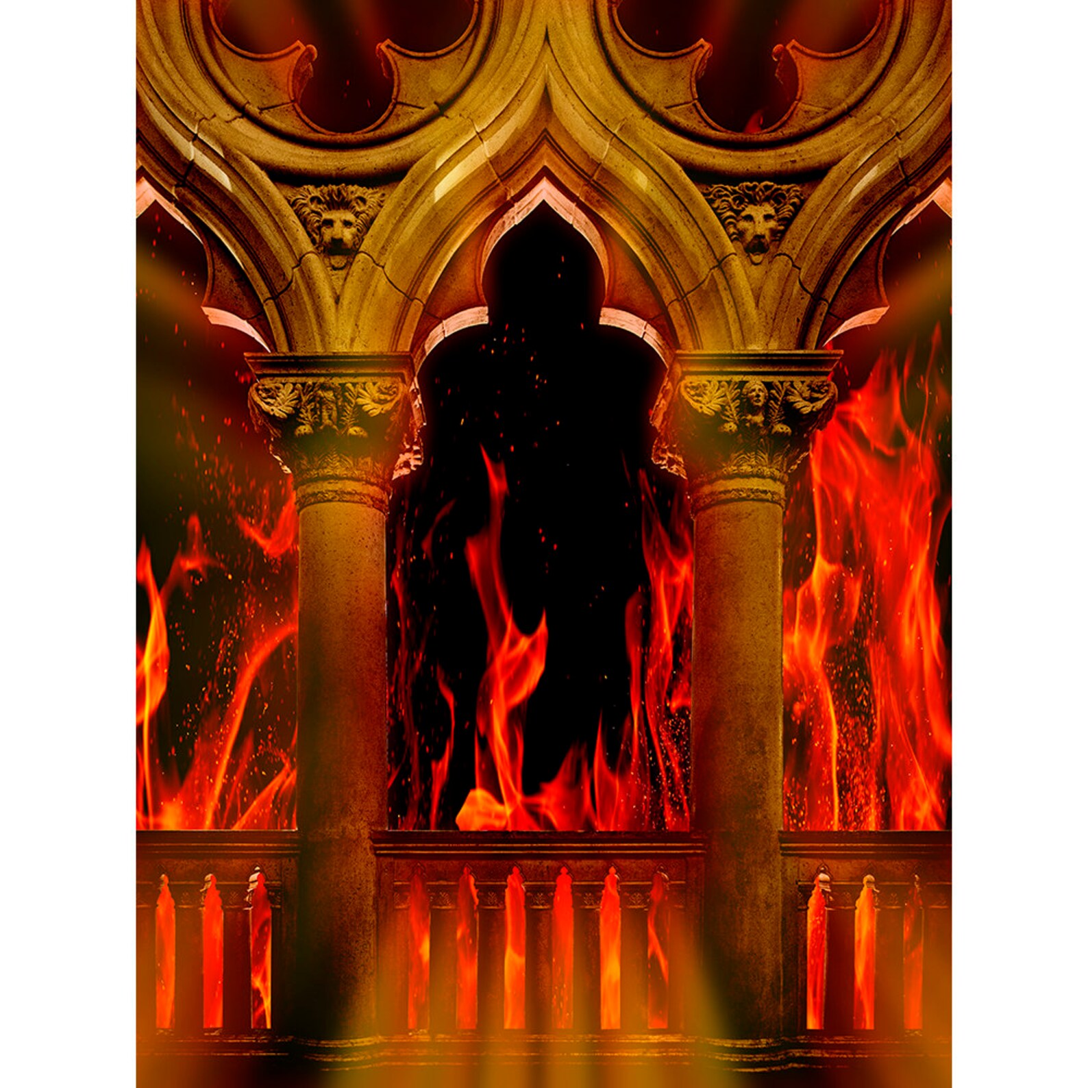 Flame Dante's Inferno Fire Backdrop Heat Red Hot - Etsy
