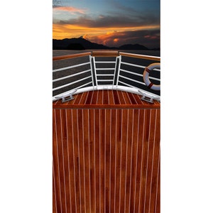Cruise Ship Love Boat Backdrop, A Sunset Sail Bon Voyage Party ...