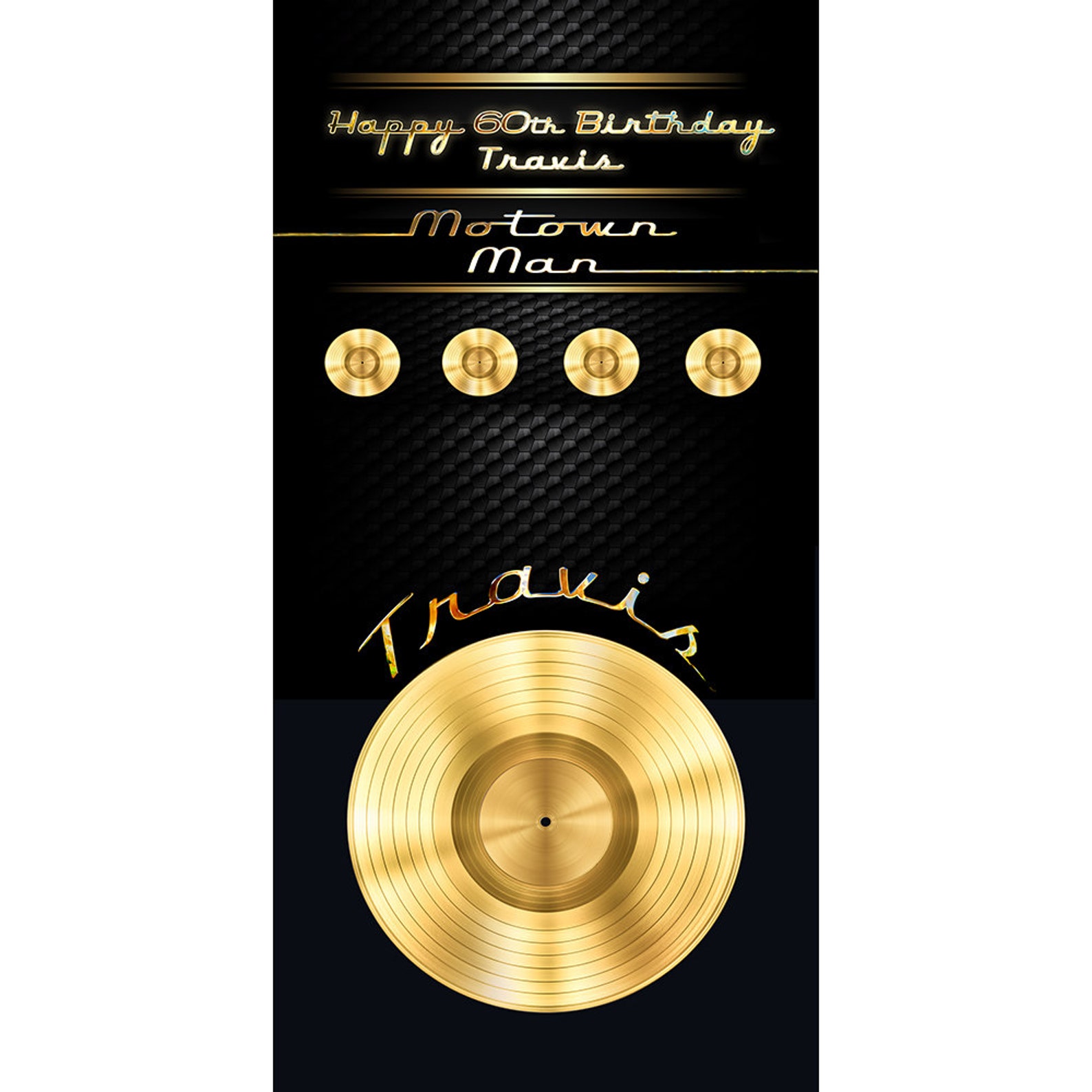 Motown Birthday Backdrop Banner Man's Soul Banner and | Etsy