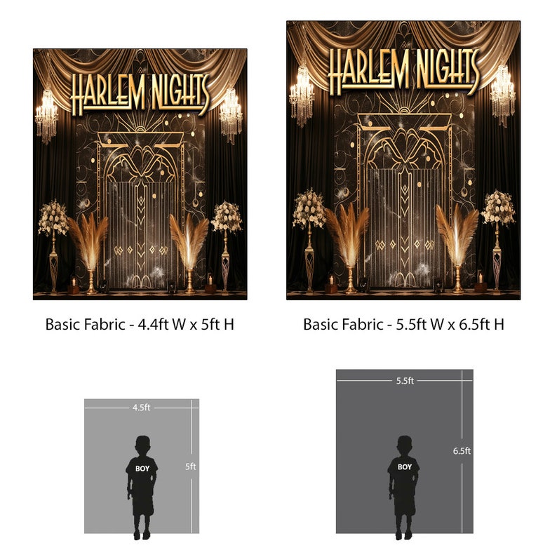 Harlem Nights Big Entrance Party Photo Backdrop, Fabric Decor and ...