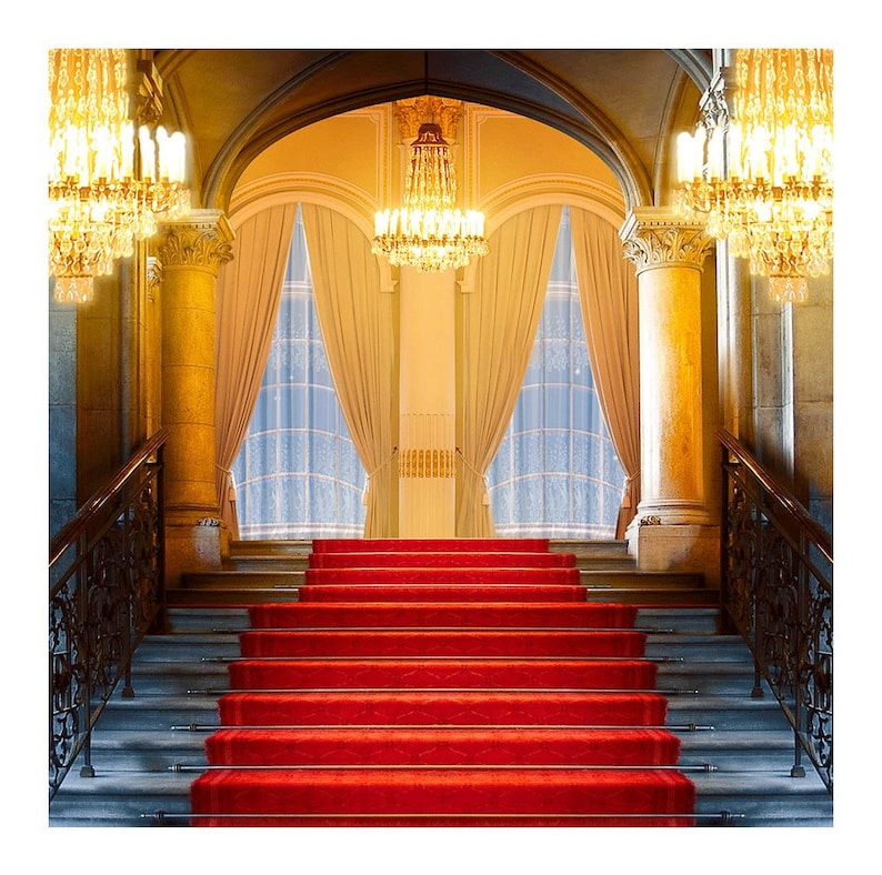 Grand Staircase Photo Backdrop Red Carpet Party Decor Prom - Etsy