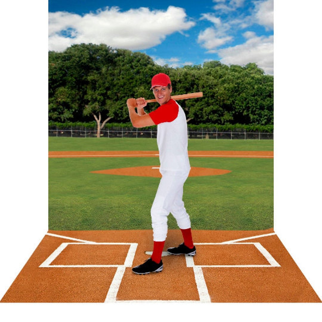 Baseball Team Backdrop, Home Team, Baseball Game, Home Plate, Diamond ...