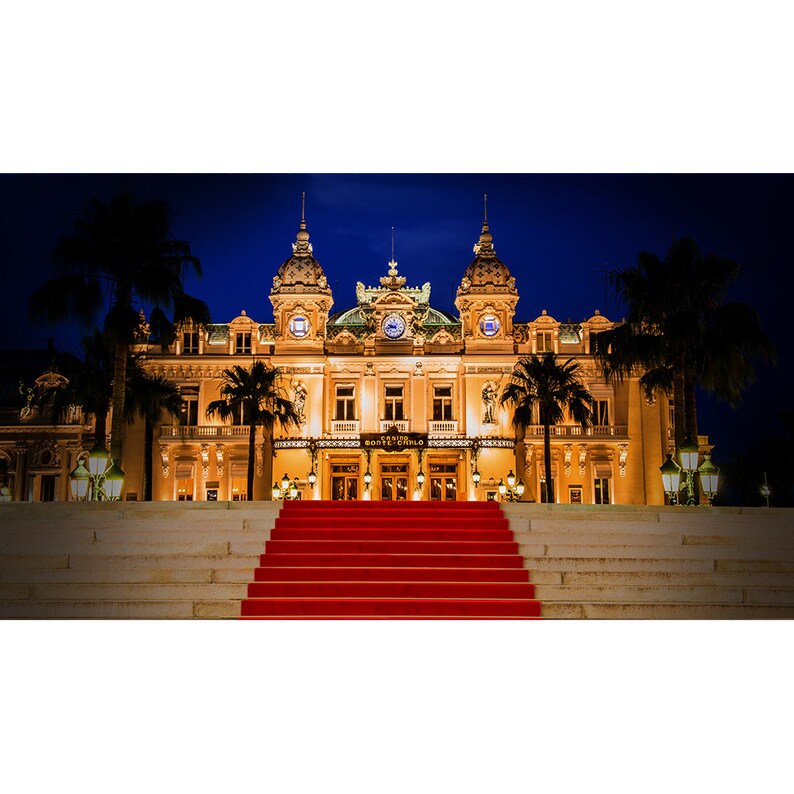 Monte Carlo Backdrop, Photo Booth Casino Night, Fabric Photography ...