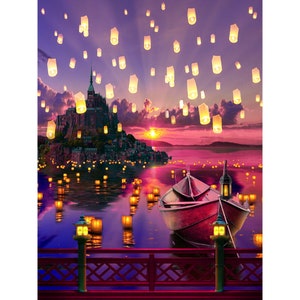 Tangled Backdrop, Rapunzel Theme Party, Lantern Ceremony Decor, Photo ...