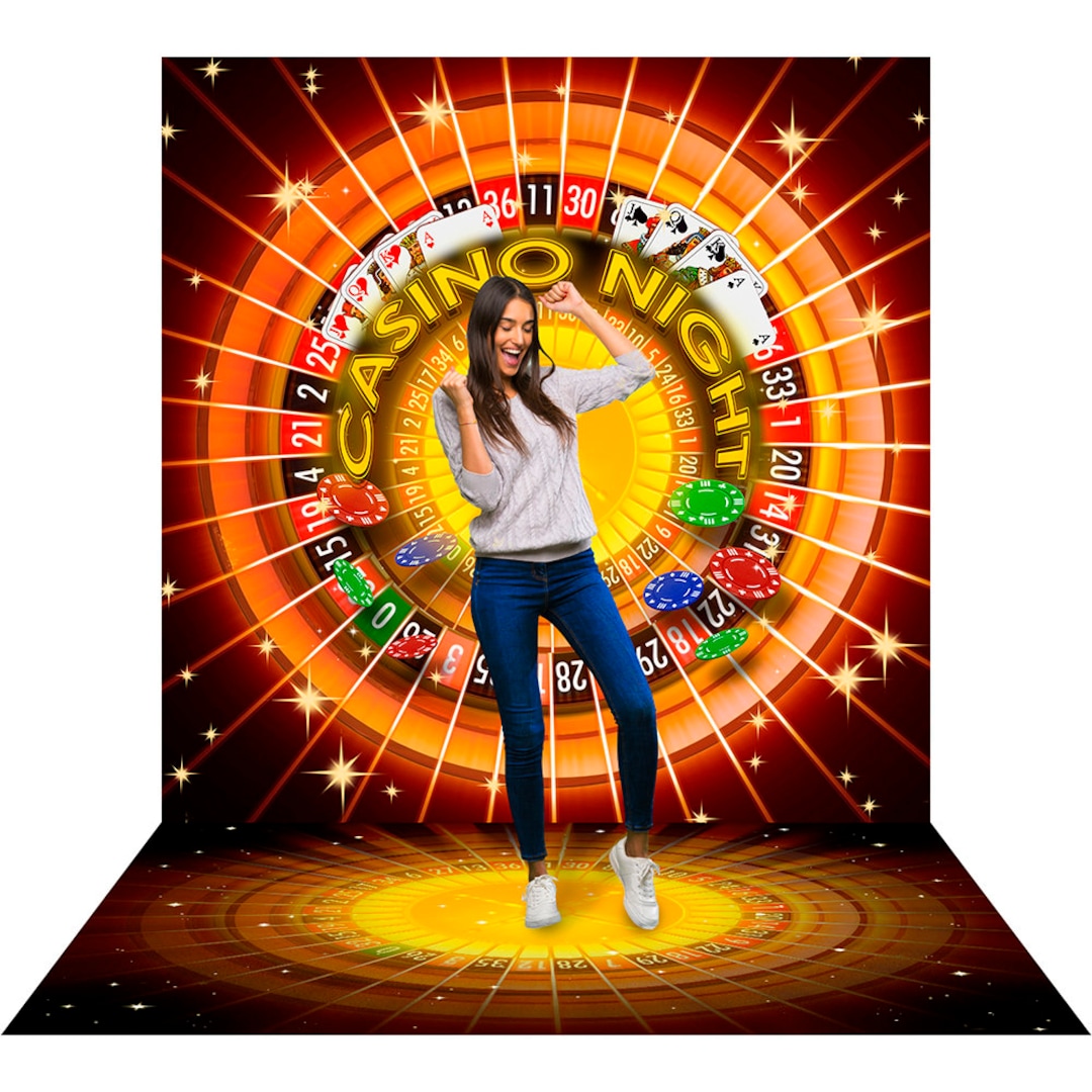 Casino Night Backdrop, Roulette, Gambling Event Photo Booth - Etsy