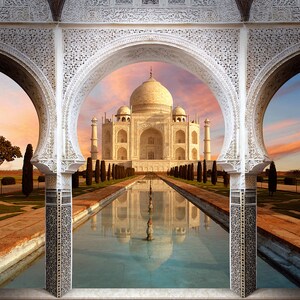 Taj Mahal Wedding Backdrop, Indian Ceremony Photo Booth - Etsy