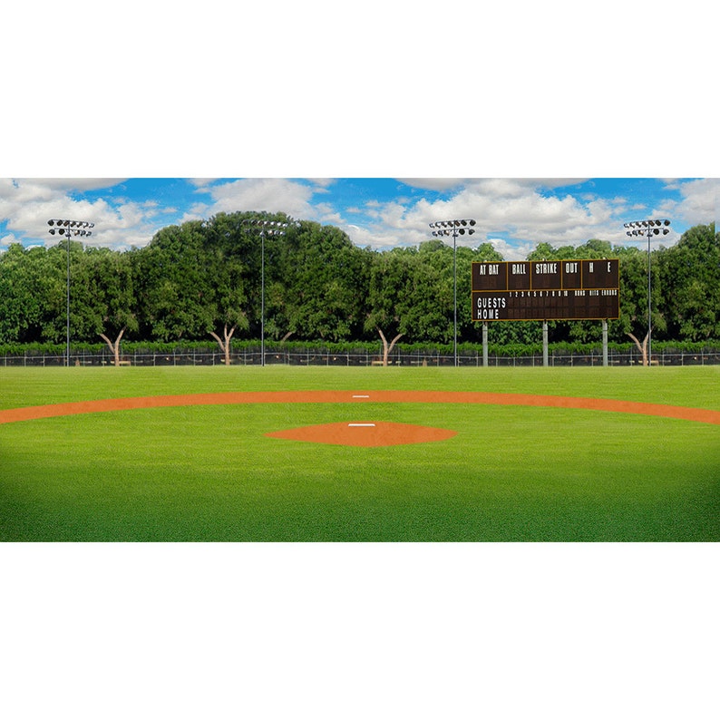 Baseball Team Backdrop Home Team Baseball Game Home Plate - Etsy
