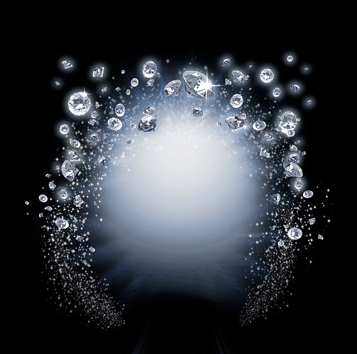 Diamond Backdrop White Diamonds Black and White Printed - Etsy