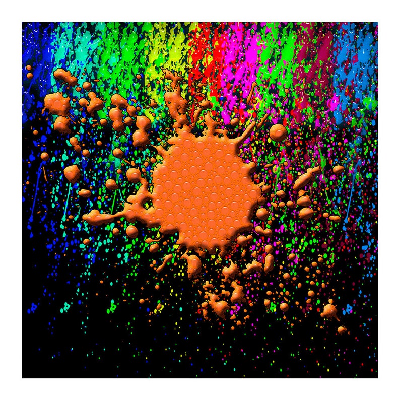 Paintball Backdrop Birthday Backdrop Paint Splatter Party - Etsy