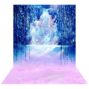 Frozen Backdrop, Frozen Ice Palace Theme, Anna and Elsa Backdrop ...