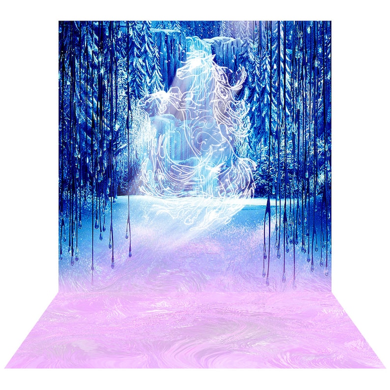 Frozen Backdrop Frozen Ice Palace Theme Anna and Elsa - Etsy