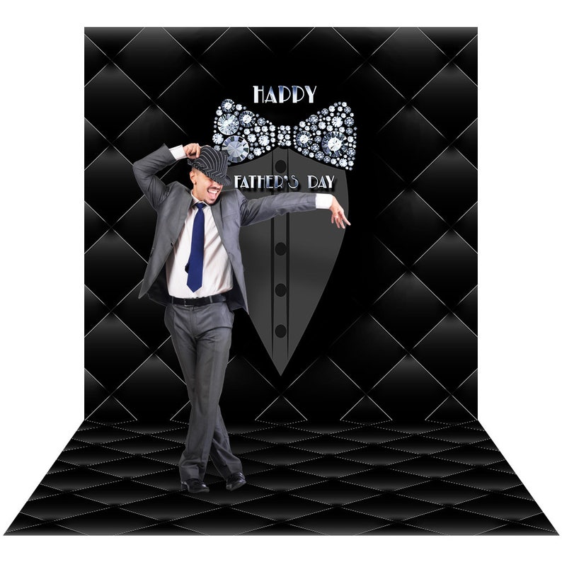 Classy Father's Day Backdrop, Tuxedo Bowtie Photo Booth Prop - Etsy