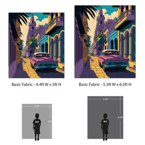 Cuban Street Backdrop, Havana Photo Backdrop, City Street Backdrop ...