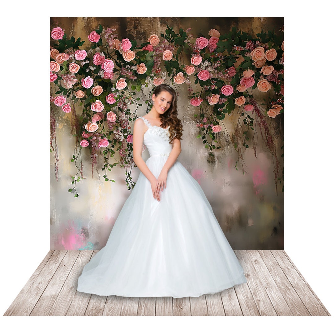 Rose Wall Backdrop, Wedding Day Flower Backdrop, Rosas Photo Prop ...