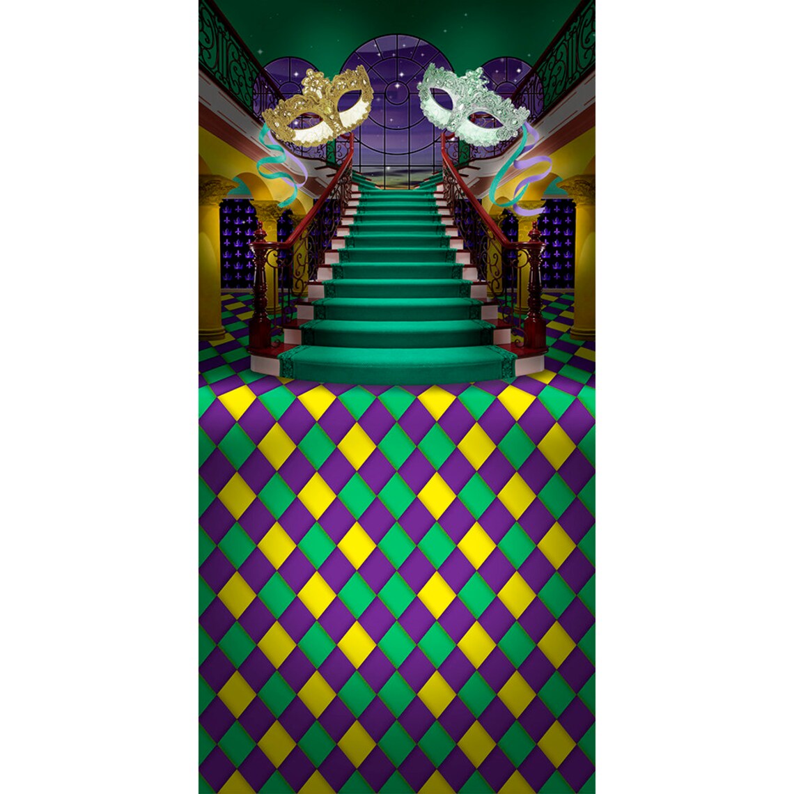 Mardi Gras Photo Backdrop Masquerade Ball New Orleans Mask - Etsy