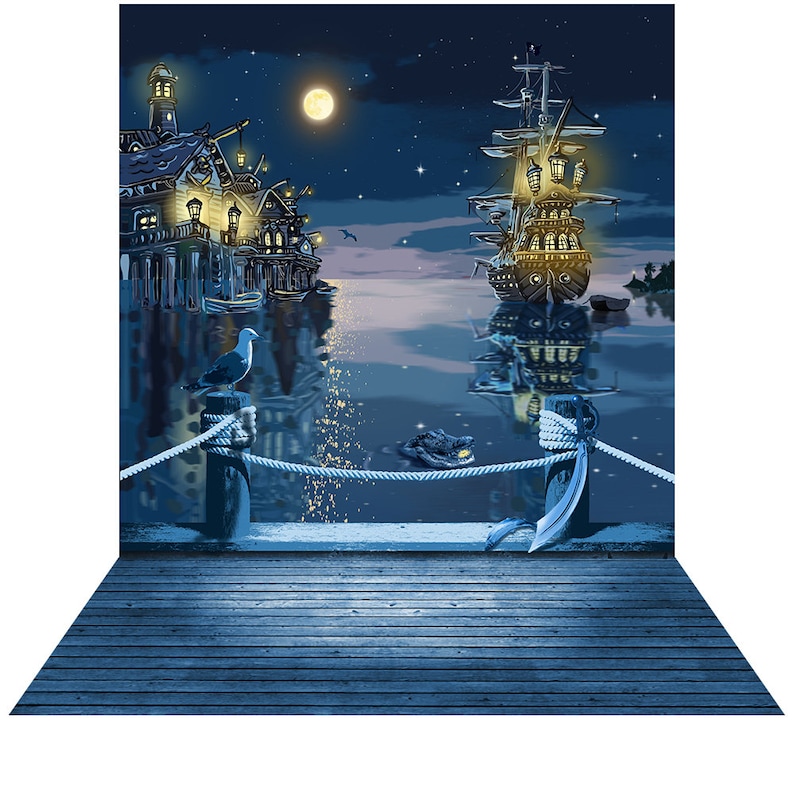 Peter Pan Backdrop Neverland Birthday Party Photo Backdrop | Etsy