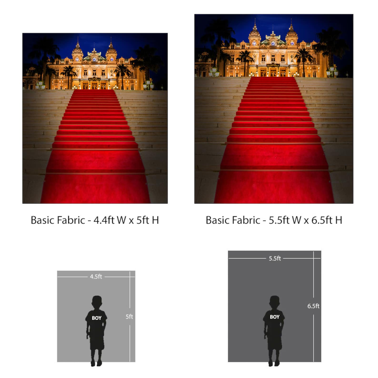 Monte Carlo Backdrop, Photo Booth Casino Night, Fabric Photography ...