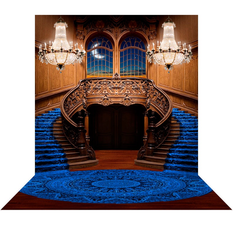 Grand Double Staircase Backdrop Interior Backdrop Prom Dance | Etsy